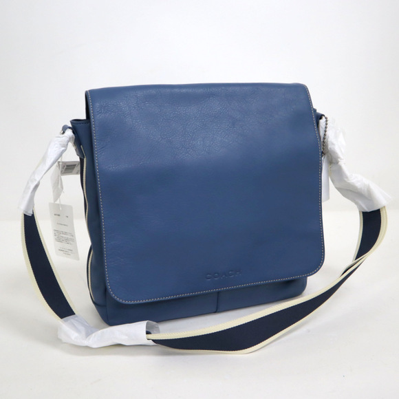 Coach | Bags | Coach Heritage Web Shoulder Bag Blue | Poshmark